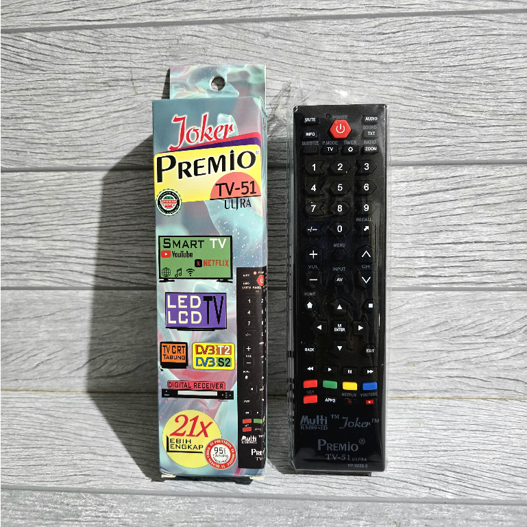 Jual Remot TV Multi / Remote Universal JOKER TV-526 ULTRA LCD LED SET ...