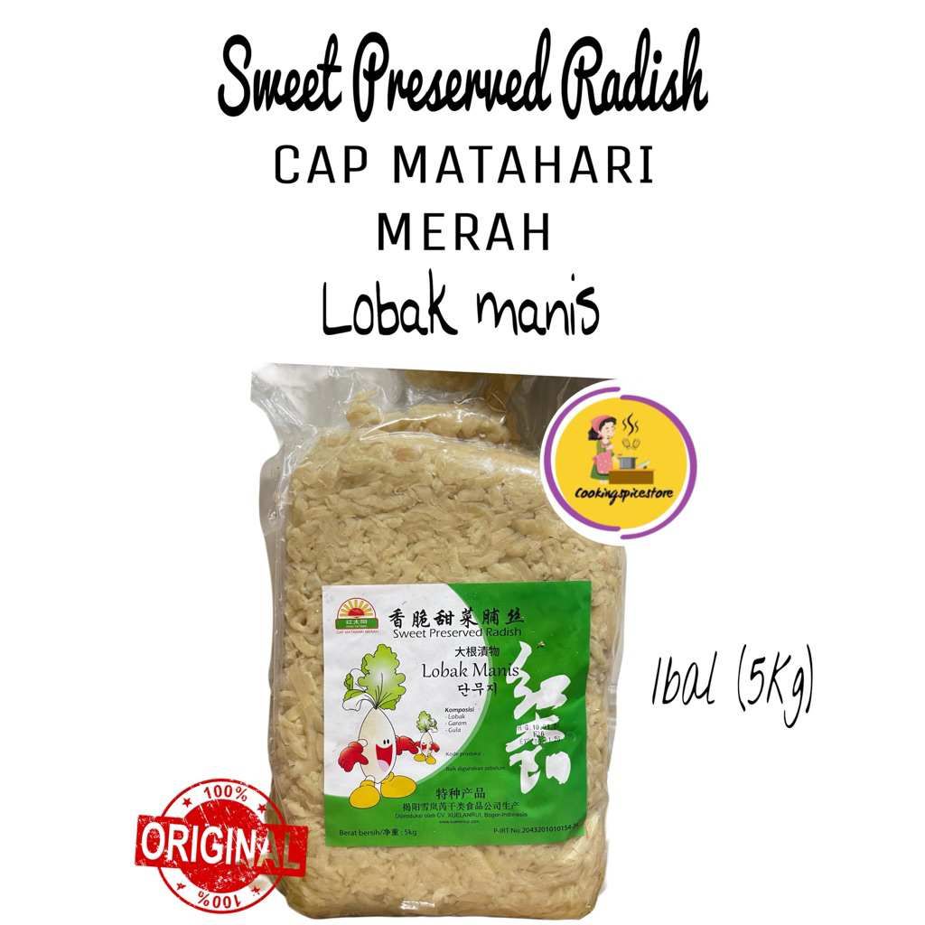 Jual LOBAK MANIS CAIPO (putih) CAP MATAHARI MERAH 1bal-5kg | Shopee ...