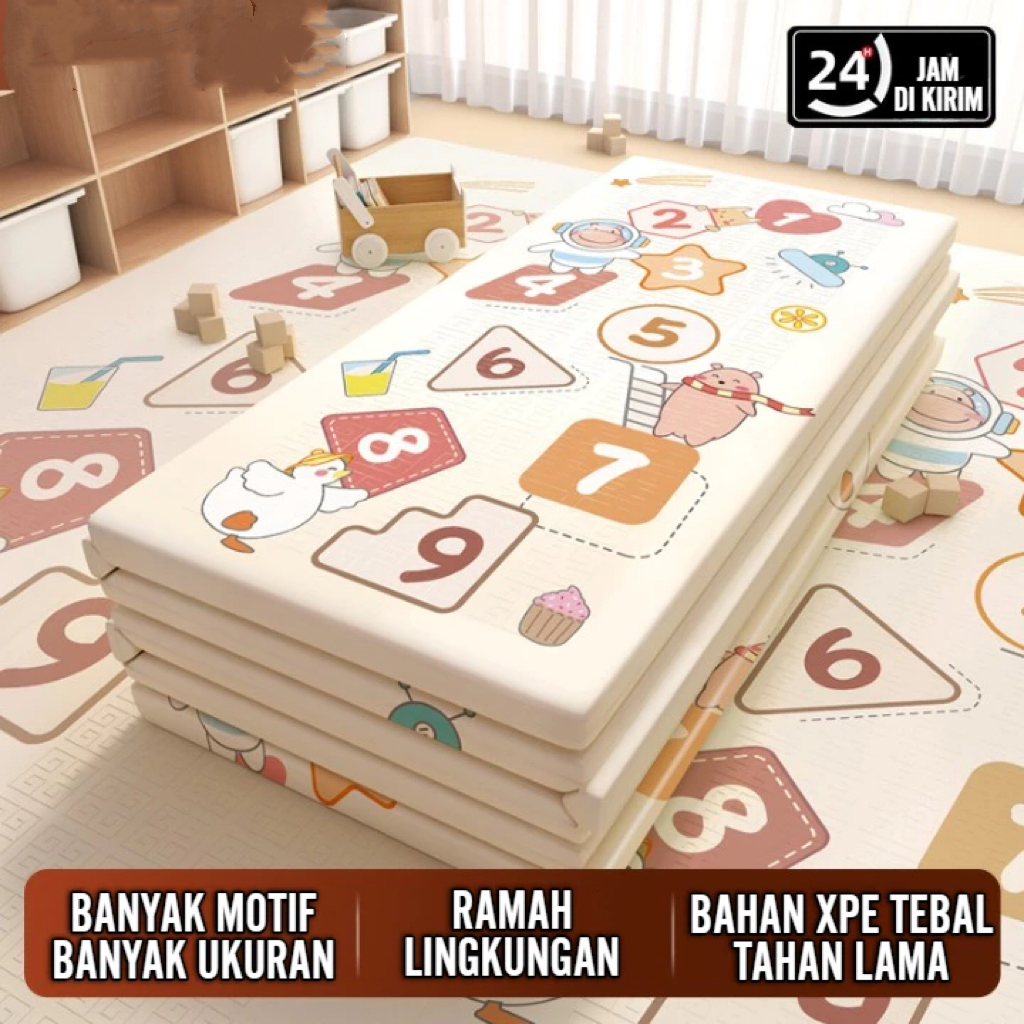 Jual Baby Playmat 200x180 cm – Matras Foam Bayi Karpet Lipat, Tebal 8mm ...