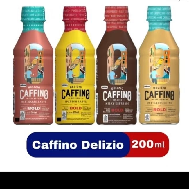Jual Kopi Caffino Botol RTD Varian Rasa 200ml/botol | Shopee Indonesia