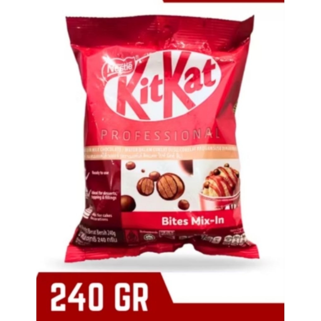 Jual NESTLE KIT KAT BITES MIX-IN 240GR/KITKAT TOPING/WAFER DALAM ...