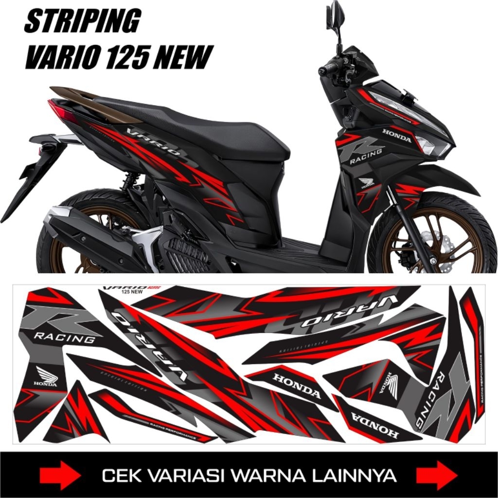 Jual Striping Honda Vario 125 New Gen 2 / Sticker Vario 125 Tahun 2022, 2023, 2024, 2025 / Decal ...