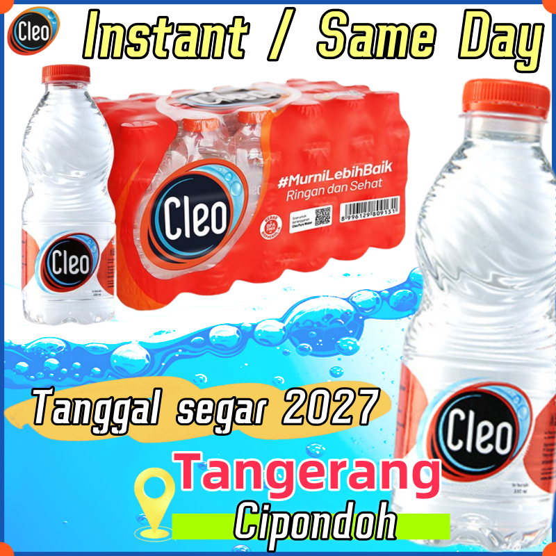 Jual CLEO 220ml isi 24 /Air mineral botol/Cleo botol kecil/Air mineral/Aman dari bromat,Minum ...