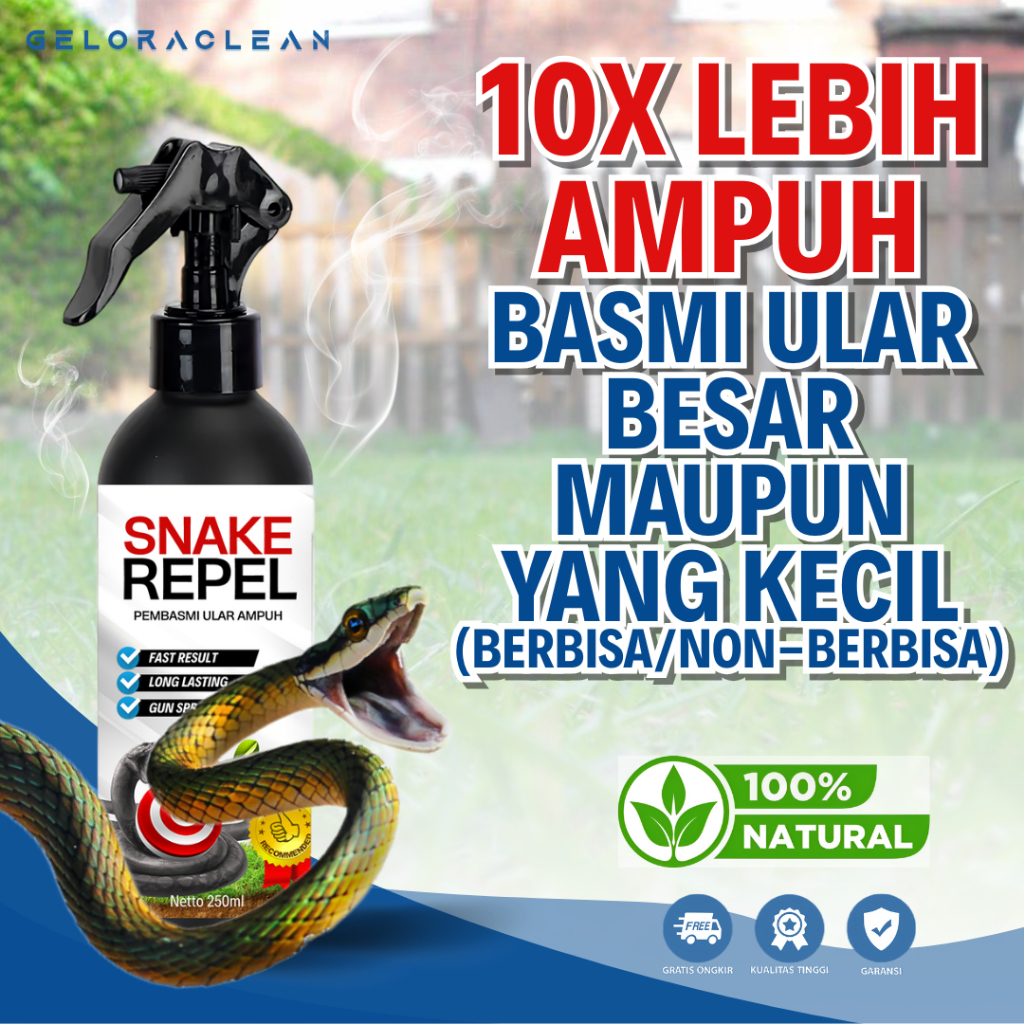 Jual SOLUSI BASMI ULAR SNAKE REPEL SPRAY PENGUSIR ULAR AMPUH Efektif ...