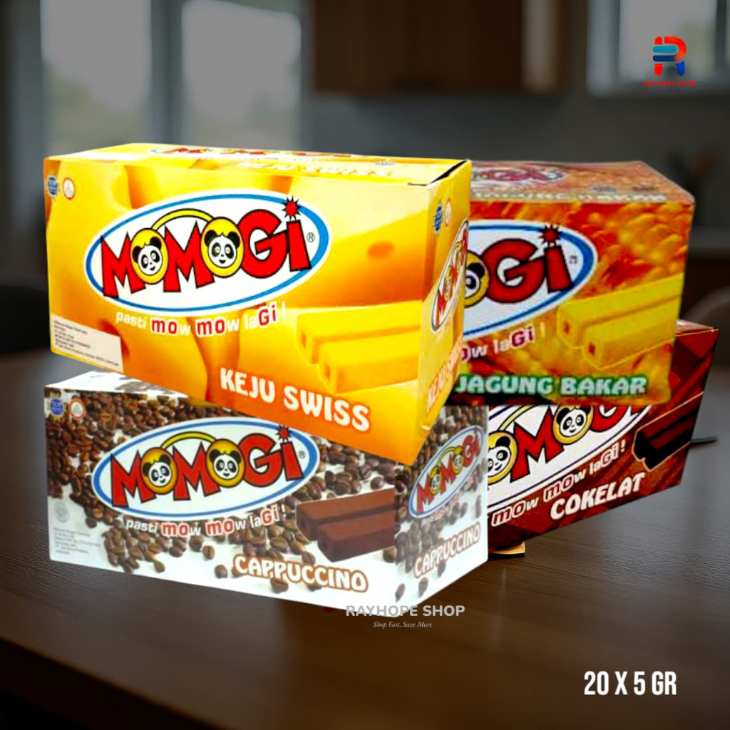 Jual PROMO Snack Cemilan Makanan Ringan MOMOGI Ekstrudat Mini 20pcs x 4 ...