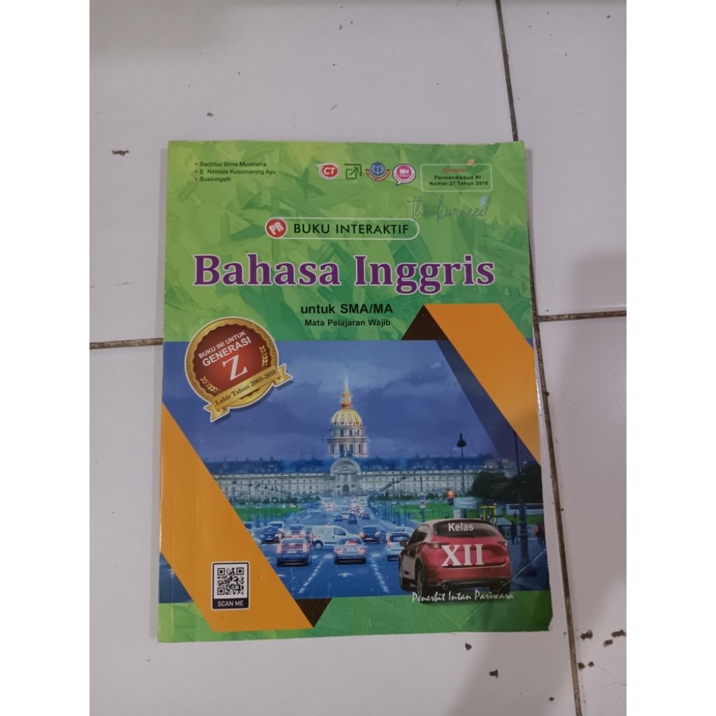 Jual buku bekas layak dipakai bahasa Inggris untuk kelas 12 XII SMA MA SMK MAK duabelas penerbit ...