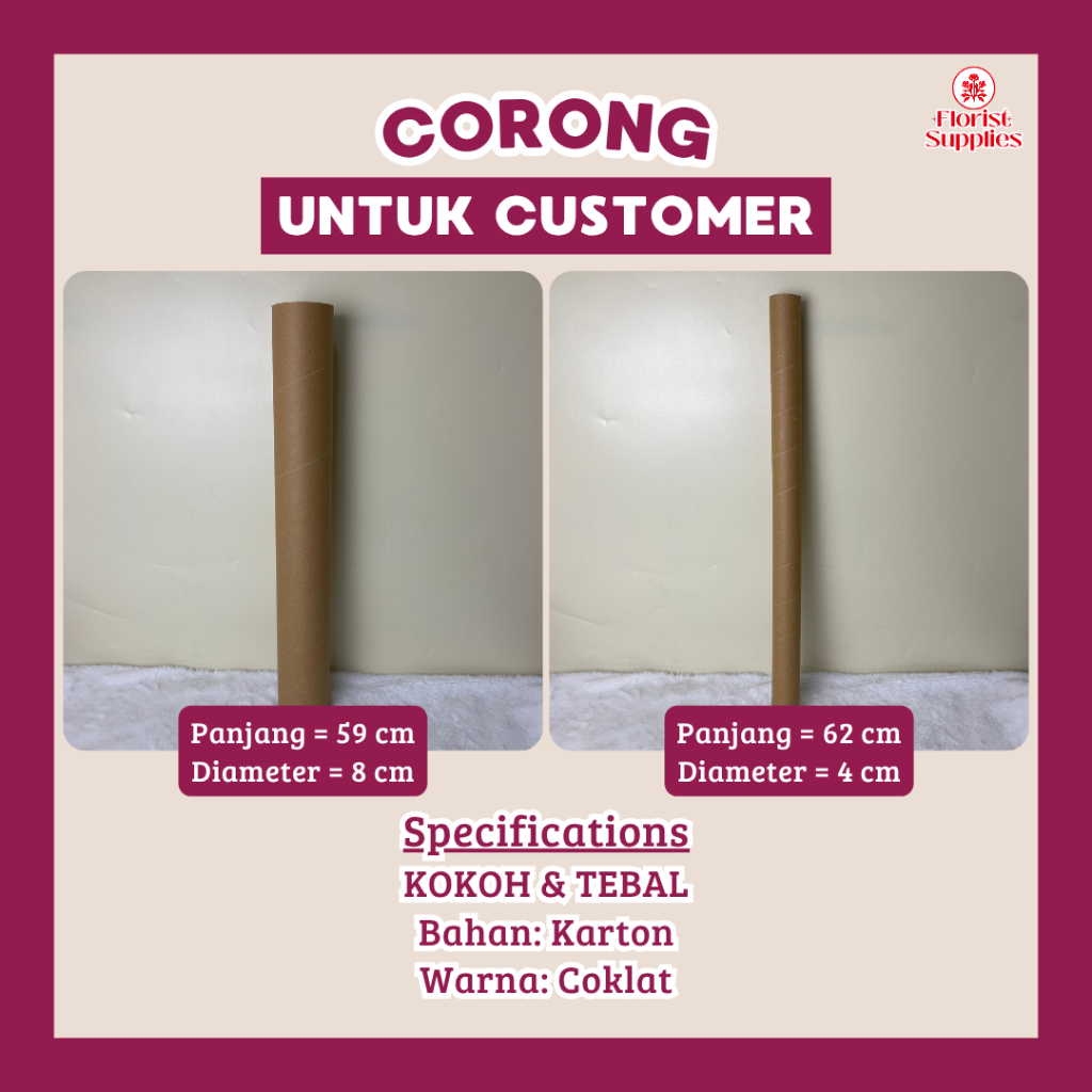 Jual Extra Packing Corong/ Selongsong Tebal/ Paper Tube/ Tabung Packing/ Kardus Bulat/ Dus ...