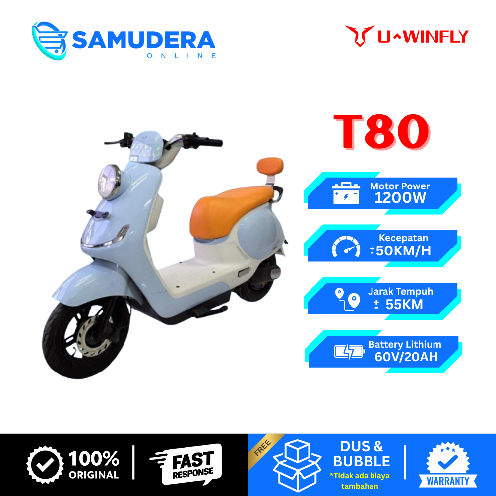 Jual Motor Listrik Uwinfly T80 Tipe Terbaru Garansi Resmi Uwinfly ...