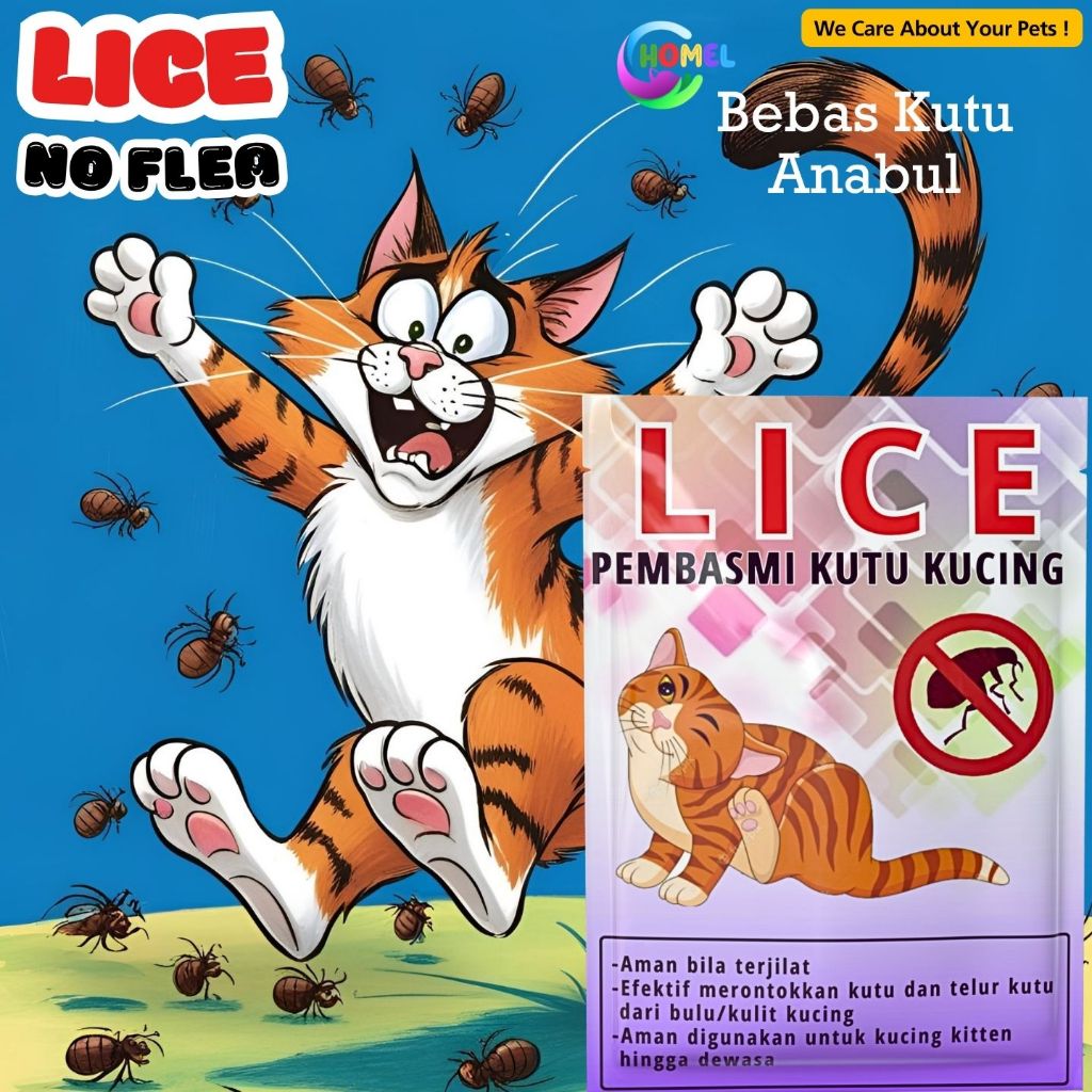 Jual LICE Obat Serbuk Anti Kutu Kucing dan Anabul Bebas Parasit ...