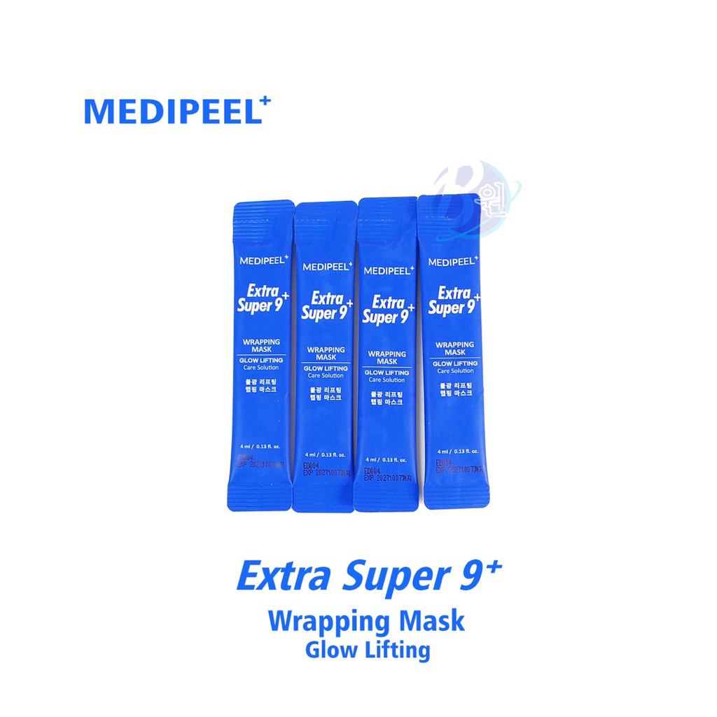 Jual Medipeel Extra Super 9+ Wrapping Mask Glow Lifting 4ml x 4pcs ...