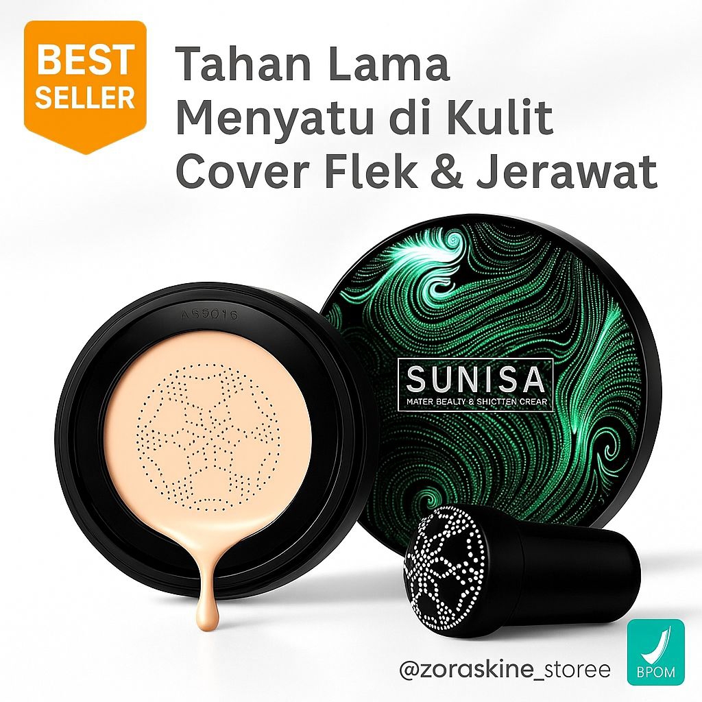 Jual Sunisa Cushion Puff Foundation Viral Cocok untuk Remaja Dan Kulit ...