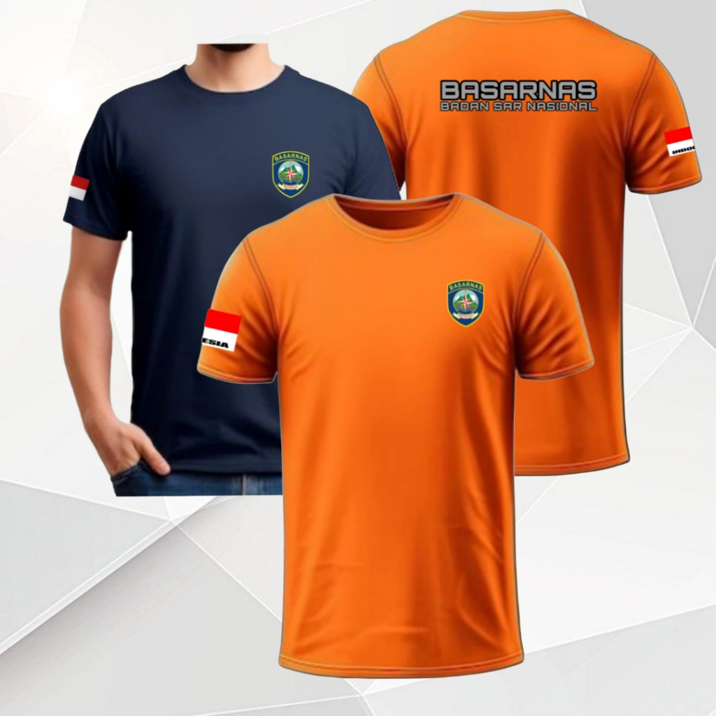 Jual Kaos Basarnas Warna Orange Lengan Pendek - Pakaian Resmi & Nyaman ...