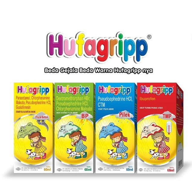 Jual Hufagrip Untuk Flu Dan Batuk Pilek Demam Sirup 60ml | Shopee Indonesia