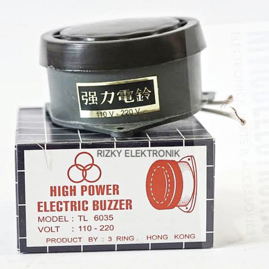 Jual Bel Listrik Hitam Kantor Sekolah Tet High Power Electric Buzzer ...