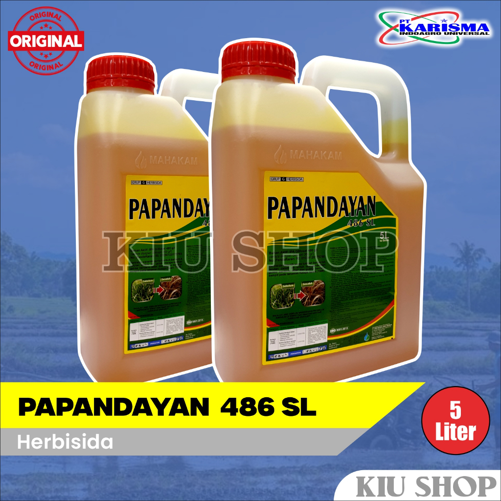 Jual Grosir / PAPANDAYAN 486 SL - 5 Liter / Herbisida Gulma Daun Lebar ...