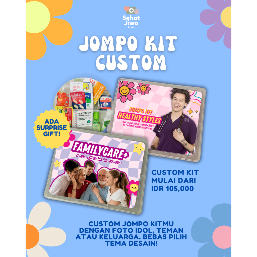 Jual (PRE ORDER) CUSTOM JOMPO KIT APOTEK MINI CUSTOM KOTAK OBAT HAMPERS ...