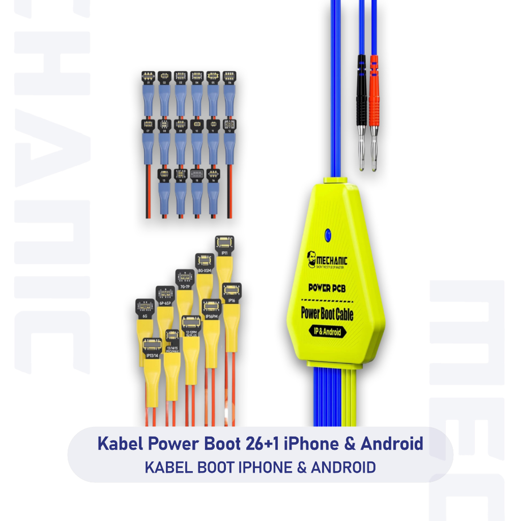 Jual KABEL POWER SUPPLY MECHANIC IPHONE ANDROID Power Boot Cable Power ...