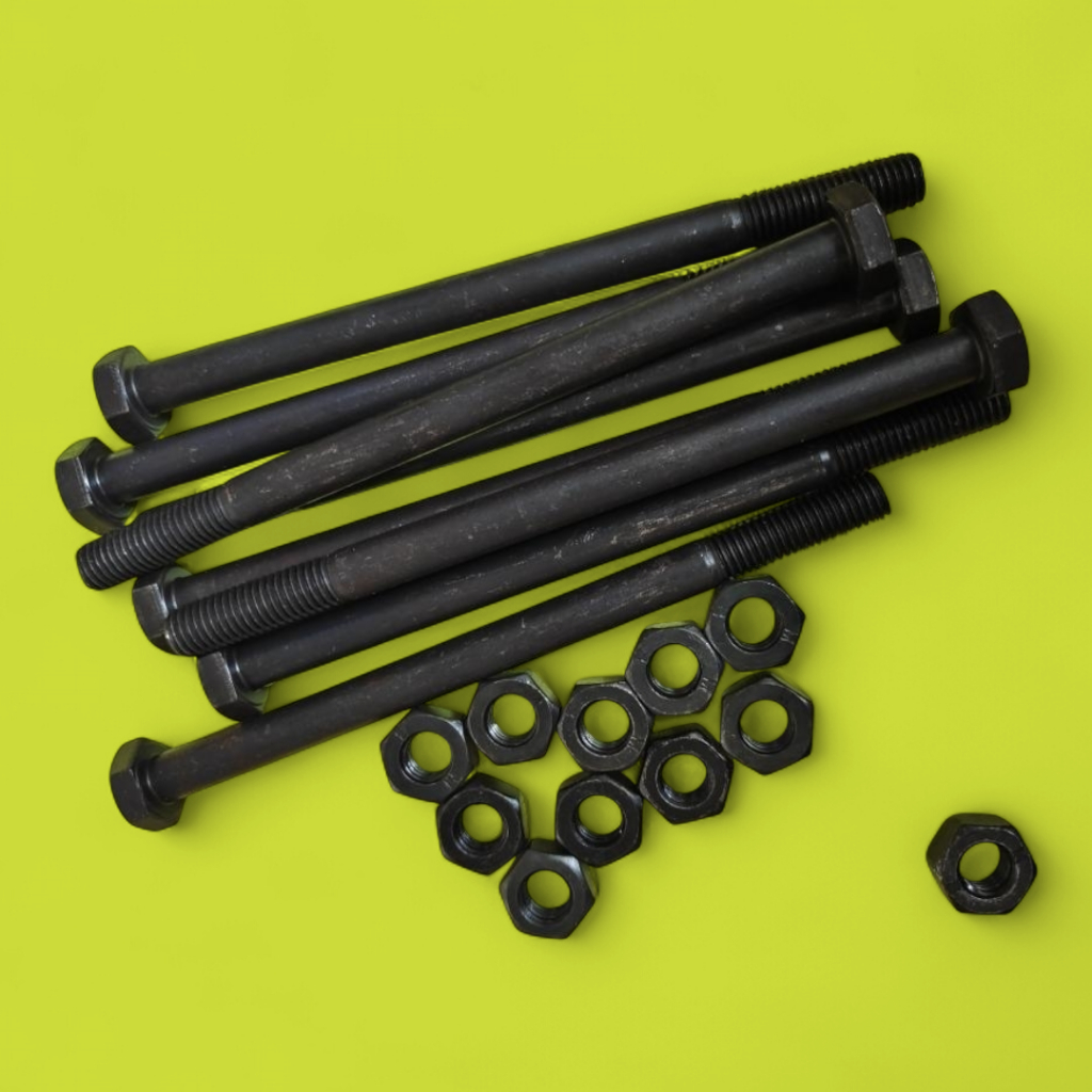 Jual BAUT BAJA HTB 8.8 M10 X 120 HALF DRAT / BAUT BAJA M10 X 120 HITAM ...