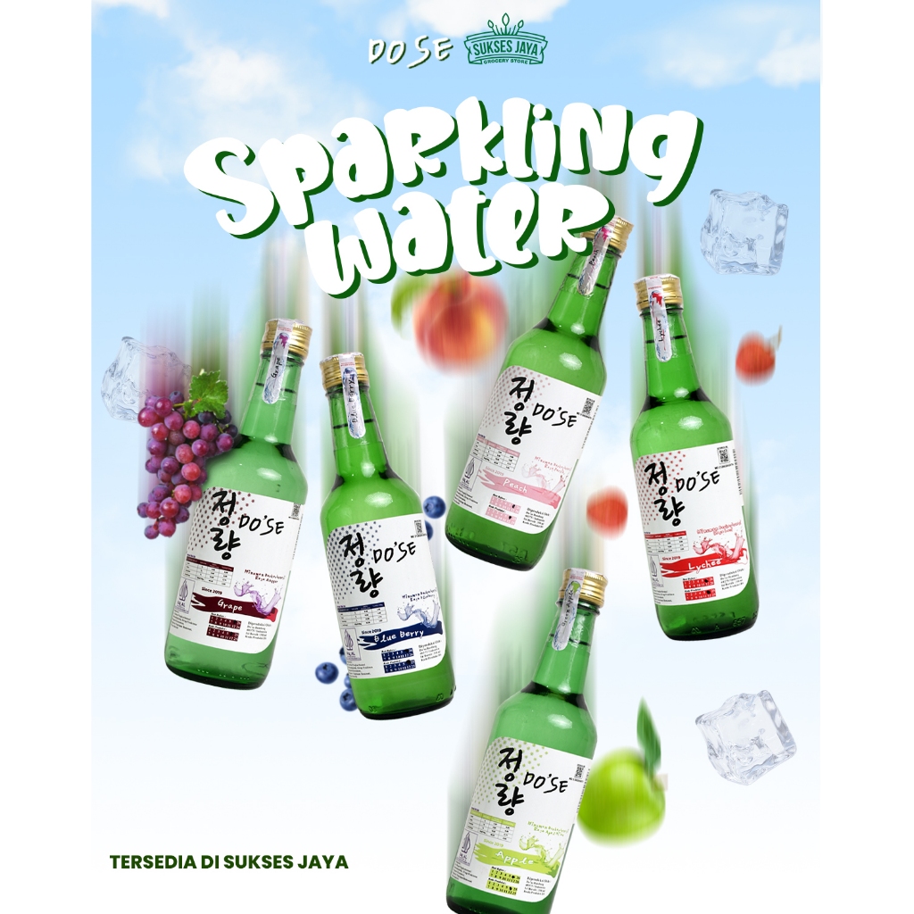 Jual Soju Halal Dose Sparkling Water Minuman Bersoda / Berkarbonasi ...