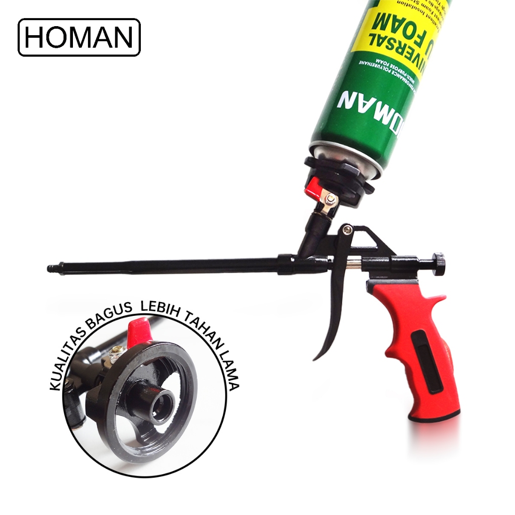Jual HOMAN Pistol PU Foam semprot busa Pipa baja tahan karat Tidak ...