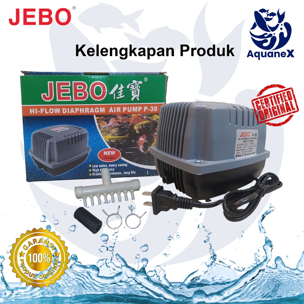 Jual Jebo P-30 Pompa Udara Oksigen Ikan Aerator Air Pump Blower ...