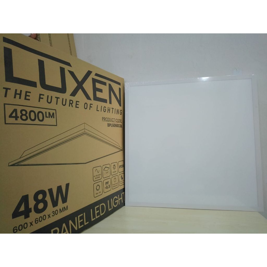 Jual Luxen Big Panel Led Light 48W 60x60 dan 30x120 Inbow Cahaya Putih ...