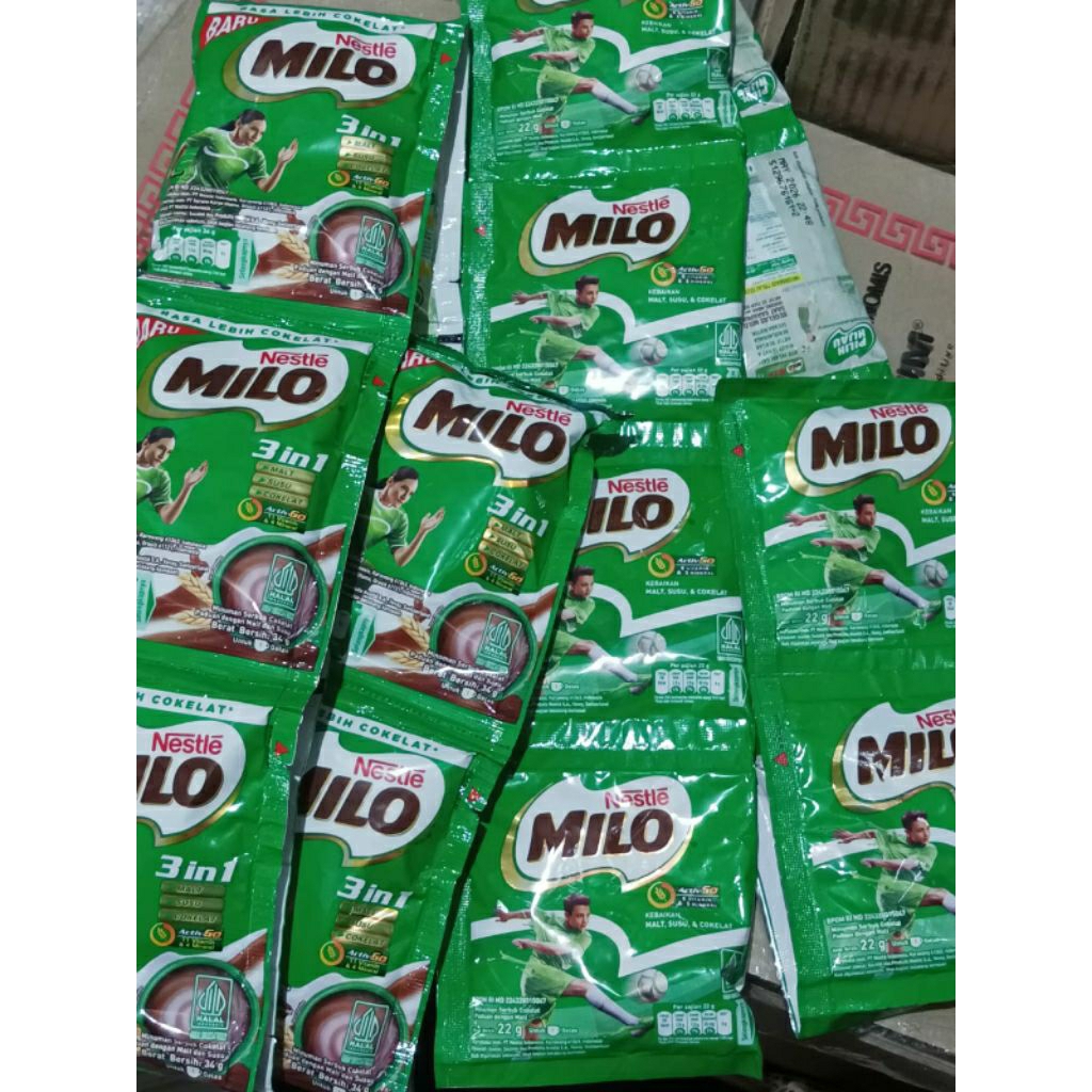 Jual Milo 3in1 dan Milo 22g (1 Renceng= 10pcs) | Shopee Indonesia