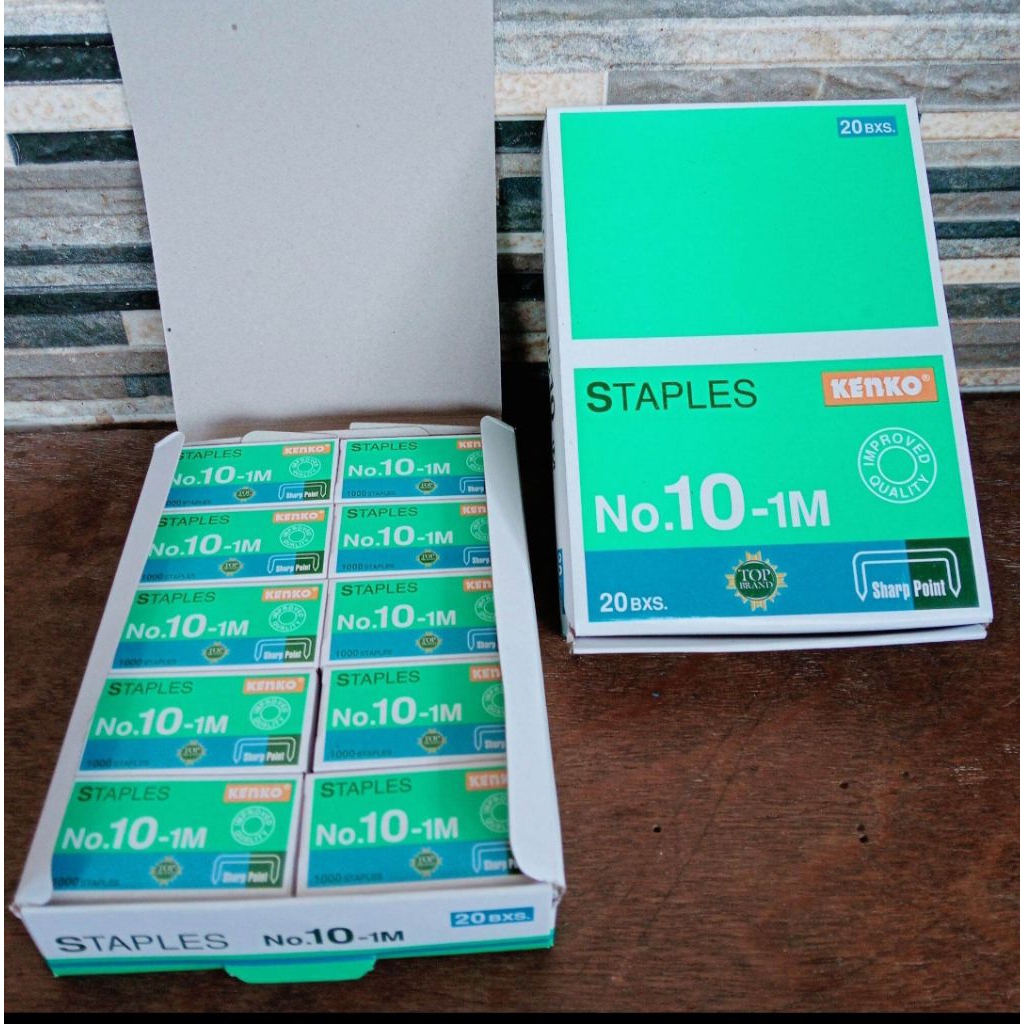 Jual isi Staples kenko no 10 1m isi 20 BOK kecil | Shopee Indonesia