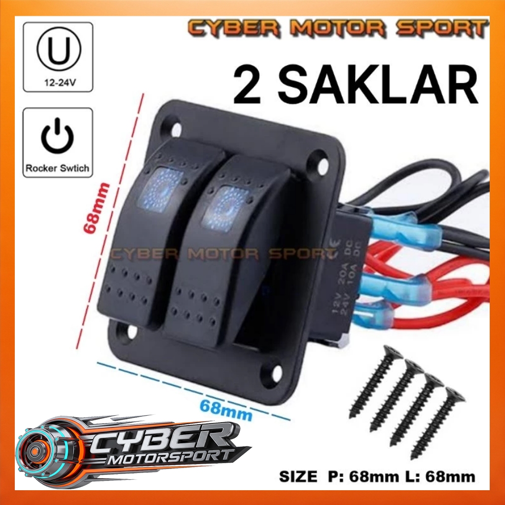 Jual Panel Dashboard saklar sakelar 12v 24v mobil motor bus truk kapal ...