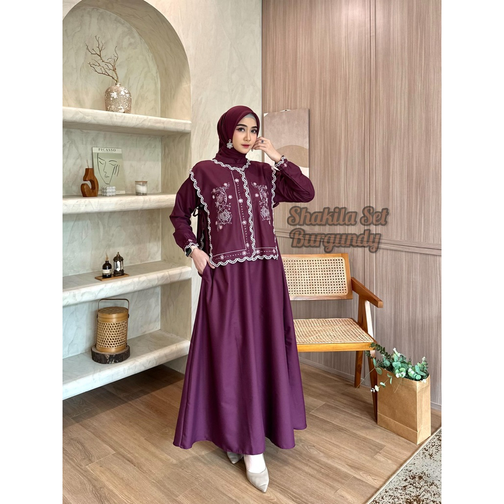 Jual SYAKILLA OUTER|VEST|ABAYA BORDIR|BAJU KONDANGAN||BAJU LEBARAN|NEW ...