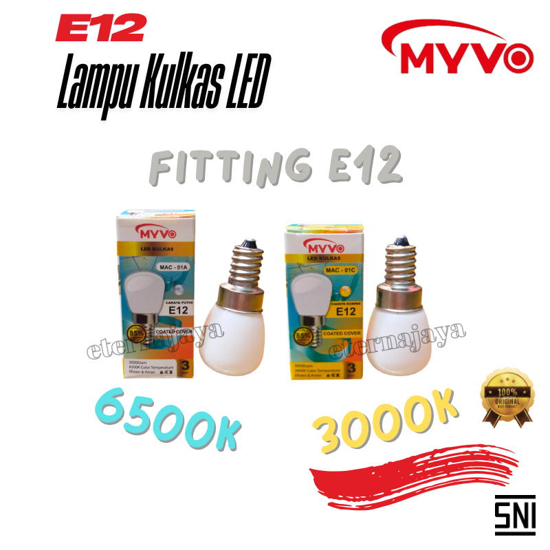 Jual MYVO Lampu Bohlam Kulkas LED 3w E12 | Shopee Indonesia