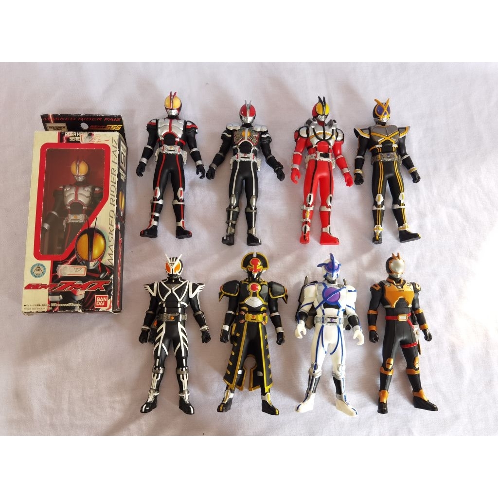 Jual Kamen Rider Rider Hero Series RHS Masked Rider Faiz 1 - 6 + EX + SP Bandai Sofubi Sofvi ...