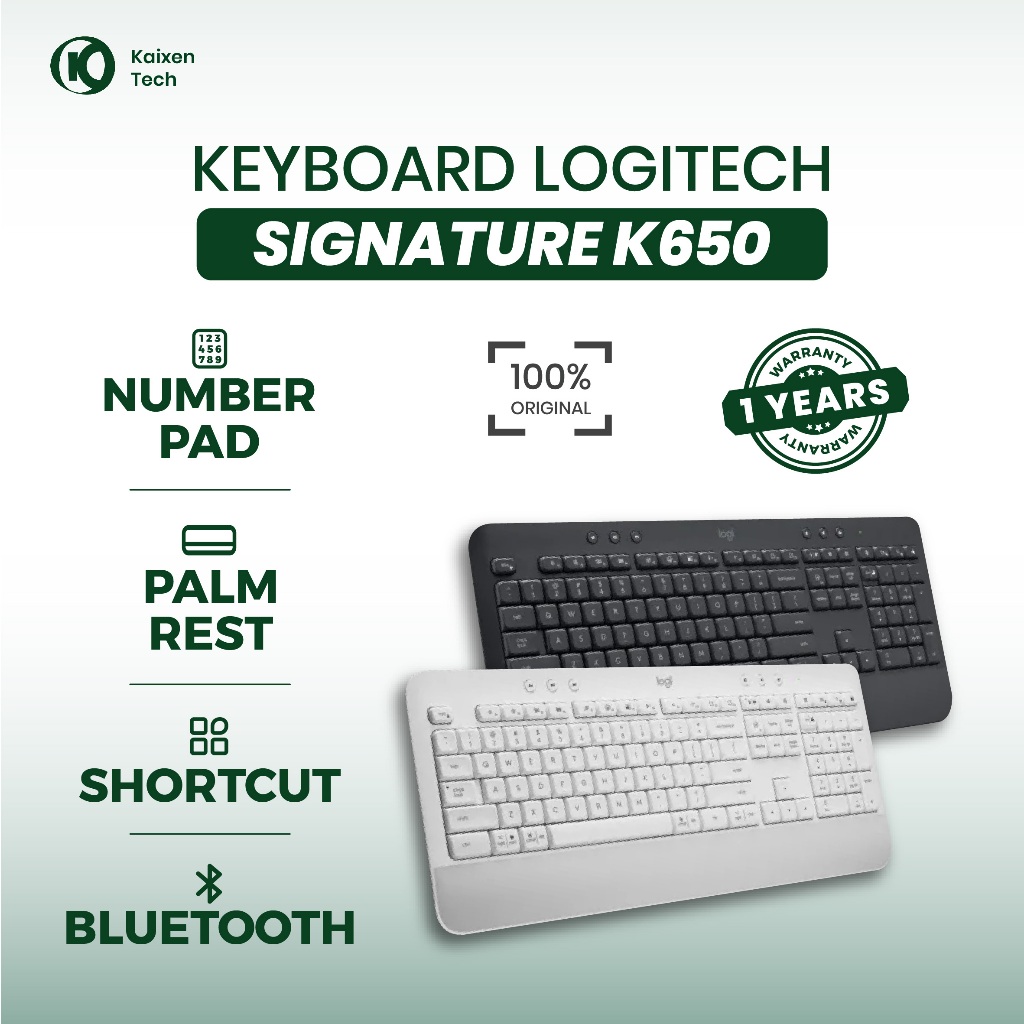Jual Keyboard Logitech K650 Signature Wireless - Konektivitas Bluetooth ...