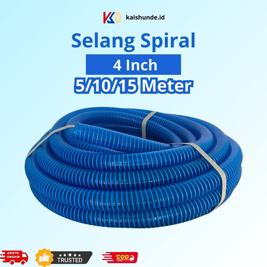 Jual Selang Spiral ALKON Selang Industri Irigasi 4 Inch 5M 10M 15M ...