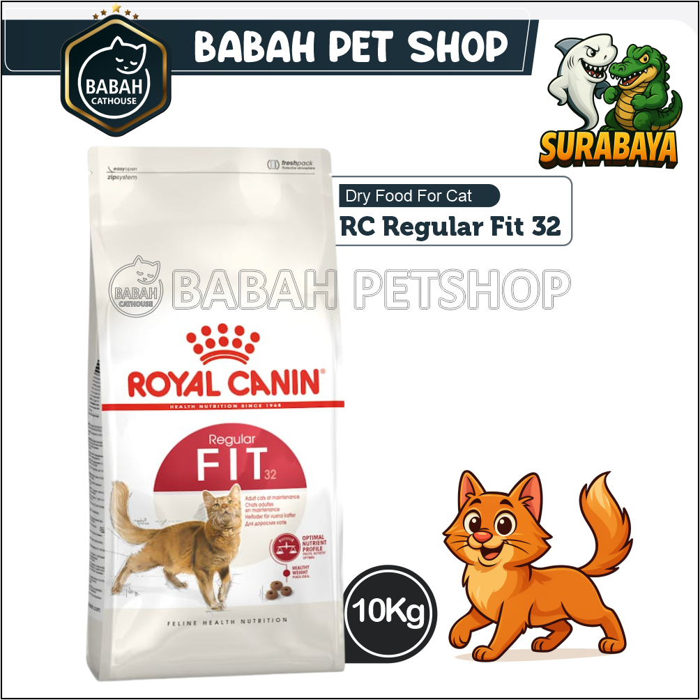 Jual 10kg ROYAL CANIN FIT 32 ADULT cat food rc makanan kucing dewasa ...
