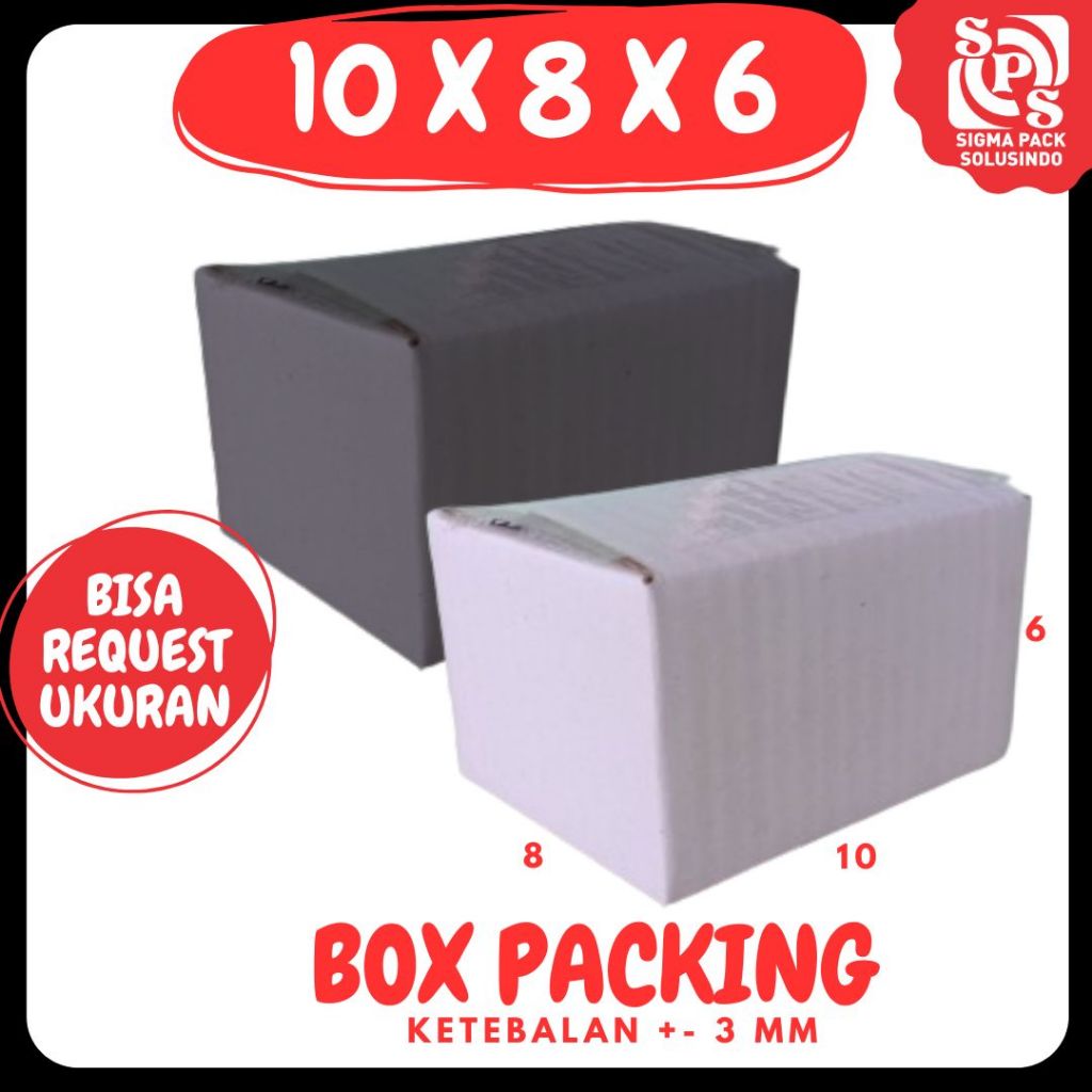 Jual Box 10x8x6 Kardus A1 Packing Karton Dus Kotak Kemasan Souvenir ...