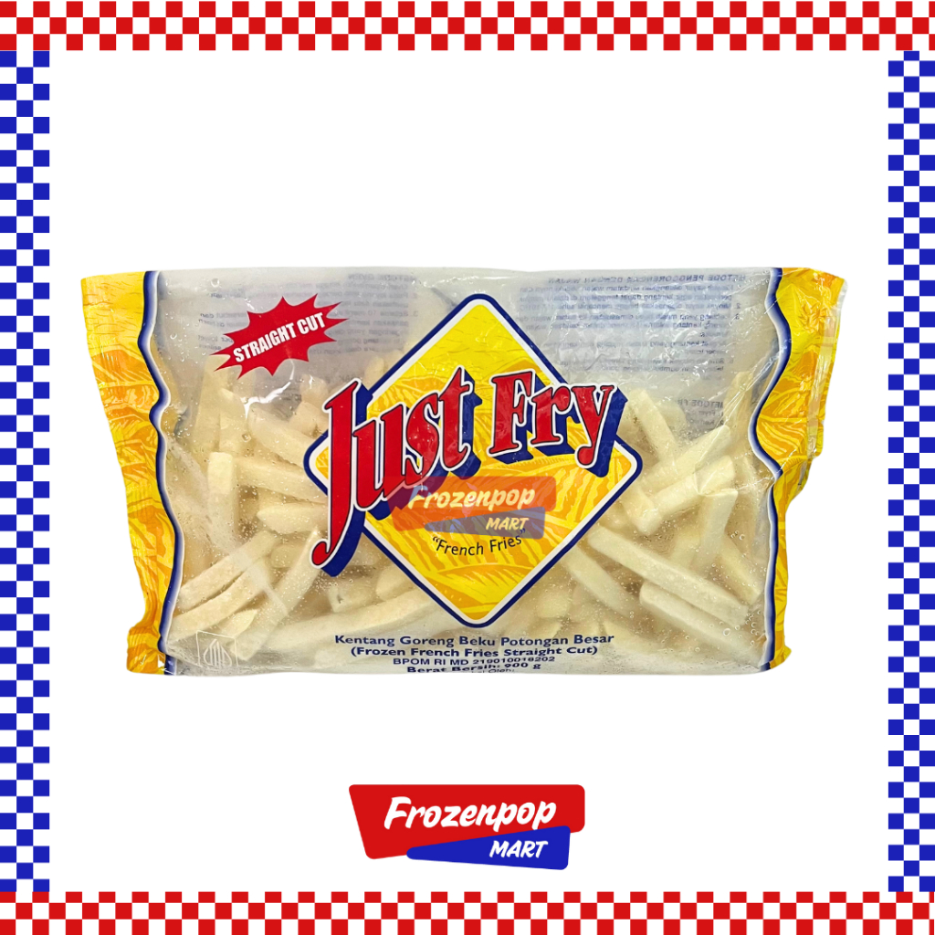 Jual Just Fry Straight Cut French Fries 900gr / Just Fry Kentang Goreng ...
