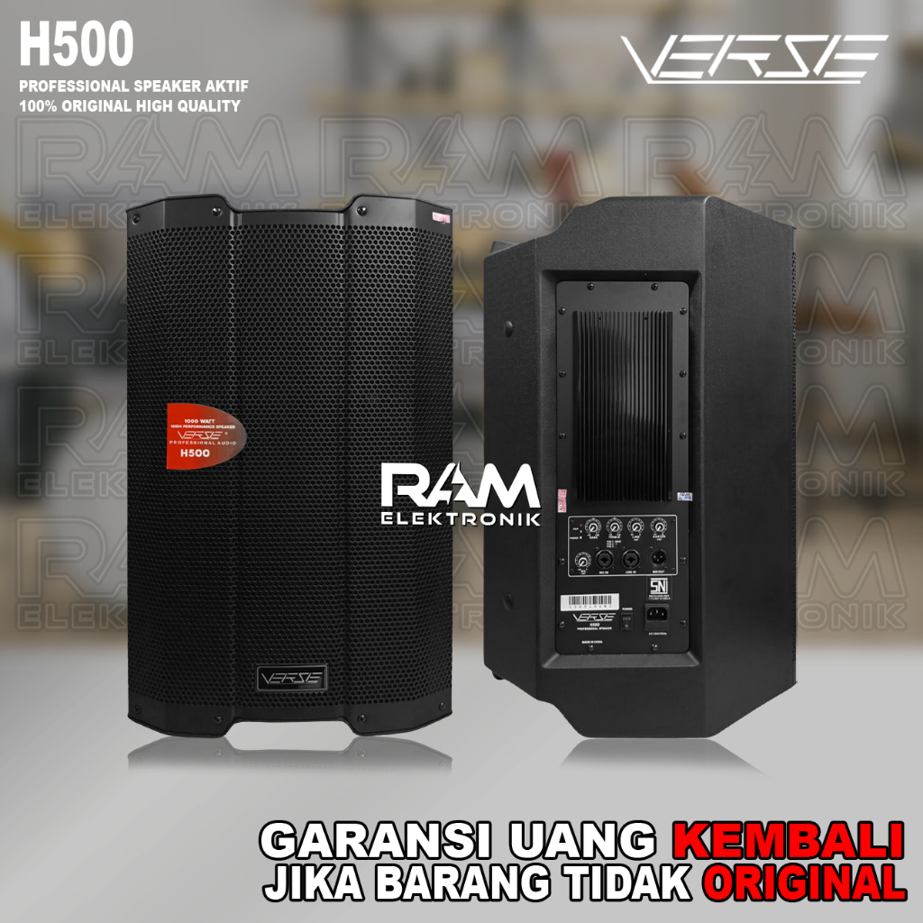 Jual Speaker Aktif 15 Inch Verse H500 | H 500 Original 1000 Watt MAX | Shopee Indonesia