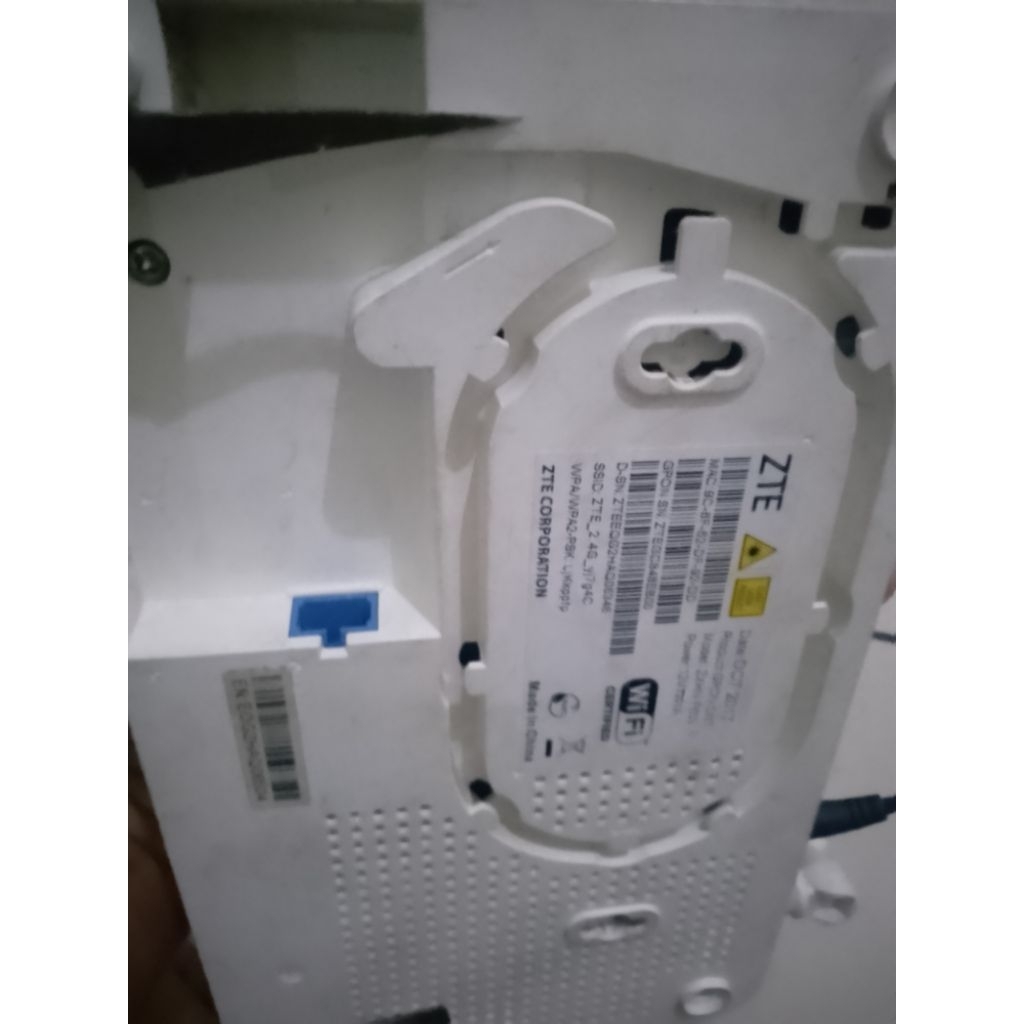 Jual Modem FiberWifi ZTE GPON ONT ZXHN F609 V5 Fiber Port Biru ...