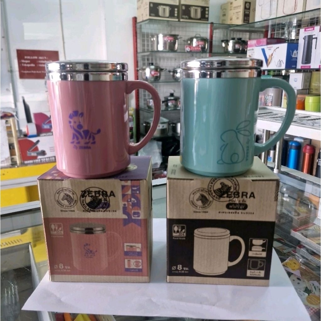 Jual 112051 Double Wall Mug Prima IV Zebra, SUS 304, Thailand Made ...