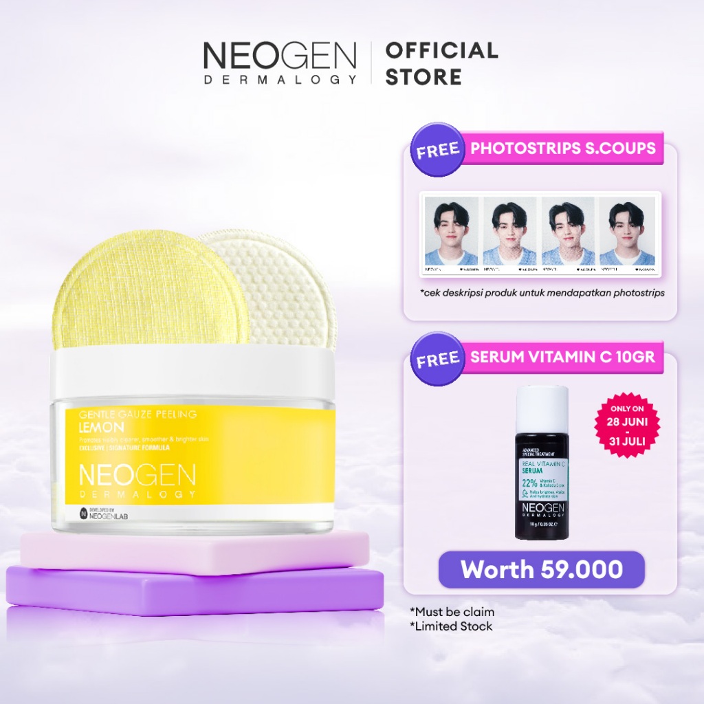 Jual NEOGEN DERMALOGY BIO PEEL GAUZE PEELING LEMON SMALL JAR 18 PADS - Exfoliasi Wajah angkat ...