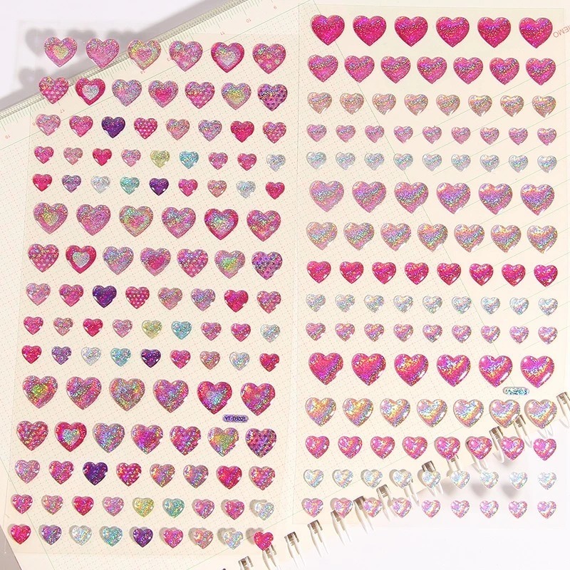 Jual STIKER 3D GLITTER BENTUK LOVE AKSESORIS - STICKER BINTANG STICKER ...