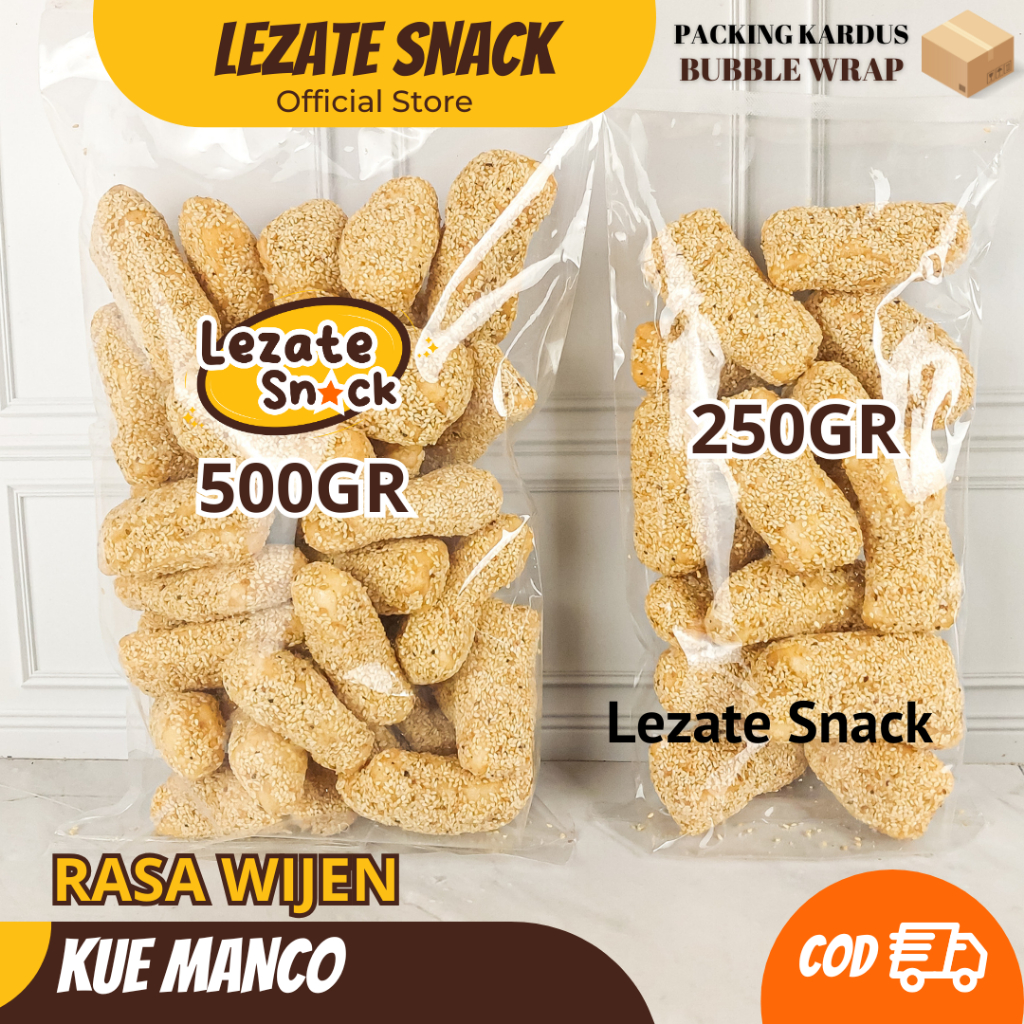 Jual Kue Mancho Wijen Jadul 500GR Murah Renyah Enak / Kue Manco Ketan ...