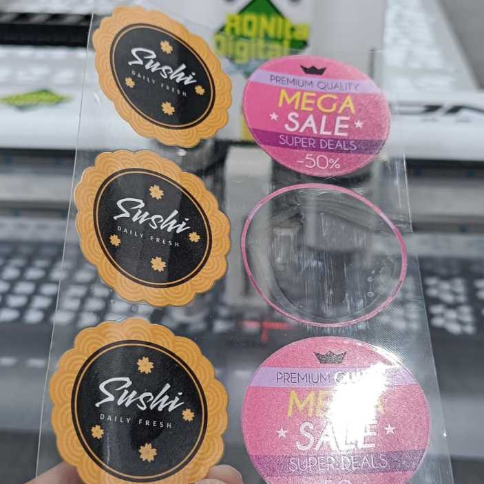 Jual Stiker Transparan Clear on Clear RDS Tinta UV PSH & Tinta Putih A3 ...