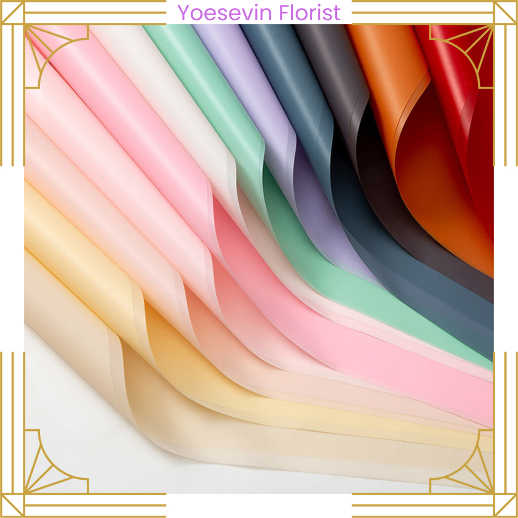 Jual KB01 Flower Wrapping Paper Varian Polos Full Color Kertas Buket ...