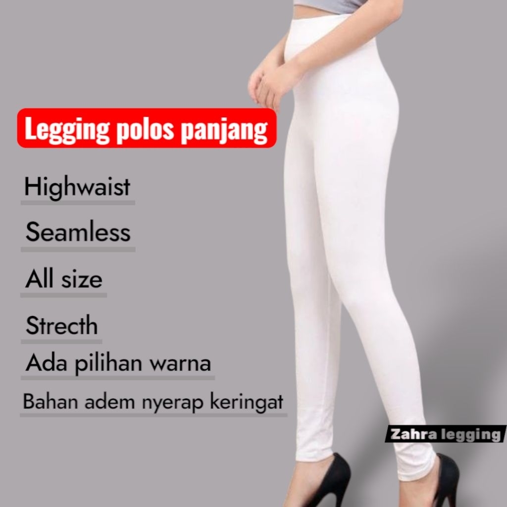 Jual Celana Legging Wanita Polos Panjang | Legging Highwaist ukuran all ...