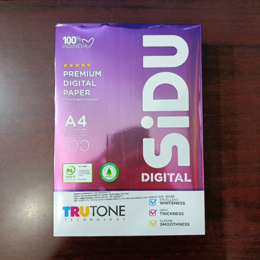 Jual Kertas HVS A4 100 Gram Sinar Dunia / SIDU ( 1 Rim ) | Shopee Indonesia