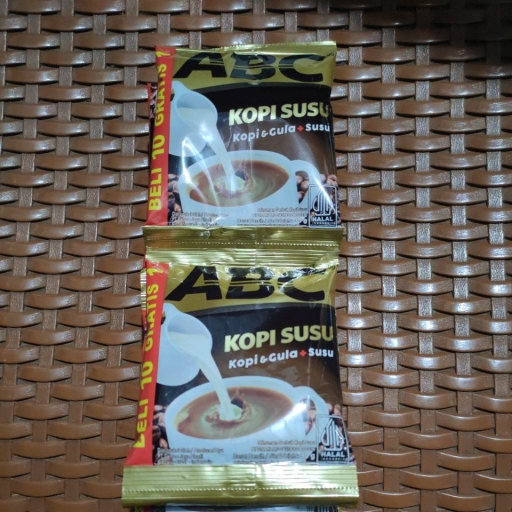 Jual ABC KOPI SUSU/ KOPI & GULA + SUSU 31 Gr/ RENCENG ISI 10 SACHSET GRATIS 1 | Shopee Indonesia