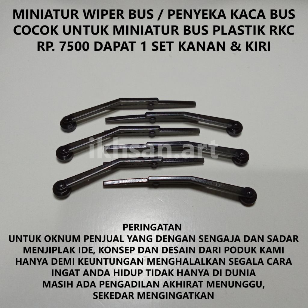 Jual menjual miniatur wiper bus atau penyeka kaca bus cocok untuk ...