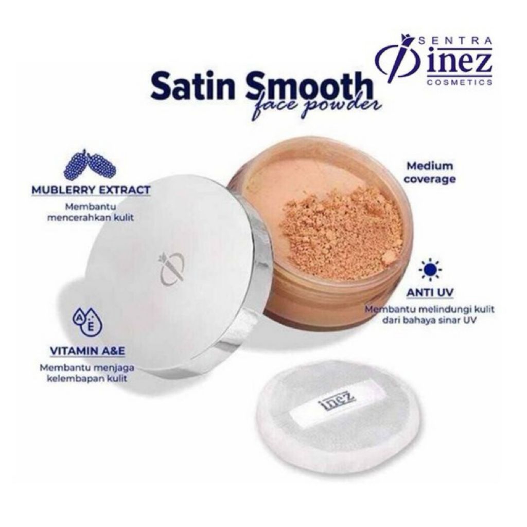 Jual INEZ SATIN SMOOTH FACE POWDER BEDAK TABUR | Shopee Indonesia